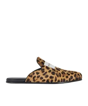 GIVENCHY Givenchy Leopard Printed Flat Mules