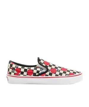 Valentino Garavani X Vans Checkerboard Print Slip-on Sneakers - White