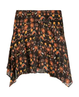 Isabel Marant Étoile Floral Print Asymmetric Hem Skirt