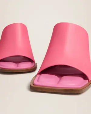 Jacquemus Asymmetrical Geometric Mules