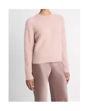 Vince Long-sleeved Crewneck Jumper - Beet Root