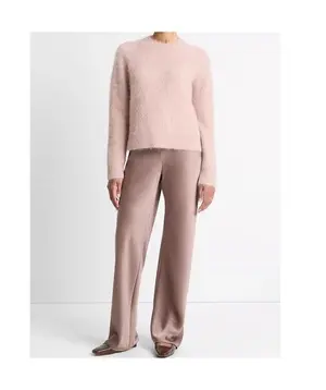 Vince Long-sleeved Crewneck Jumper - Beet Root