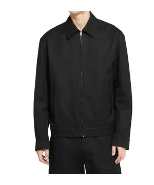 Gucci Collared Zip-up Jacket With Web Detail - Black