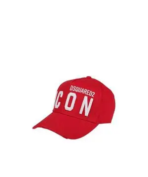 Dsquared2 Dsquared2 Icon Logo Embroidered Baseball Cap Red