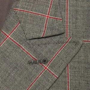 Gucci Checked Tailored Jacket With Striped Belt