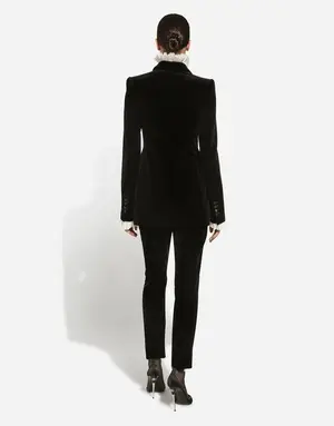 Dolce & Gabbana Velvet Cigarette Trousers