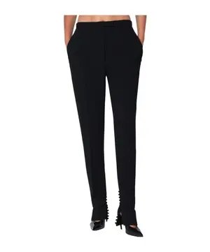 Dries Van Noten Trousers With Button Detailed Slits