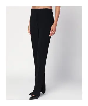 Dries Van Noten Trousers With Button Detailed Slits