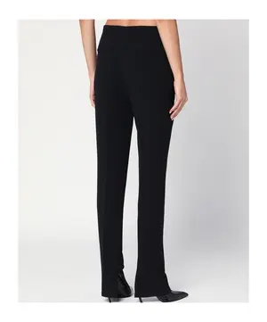 Dries Van Noten Trousers With Button Detailed Slits