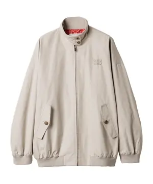 Miu Miu Logo-detailed Zipped Jacket