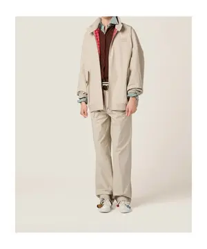 Miu Miu Logo-detailed Zipped Jacket