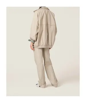 Miu Miu Logo-detailed Zipped Jacket