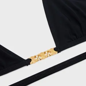 Celine Triomphe Triangle Bikini Top