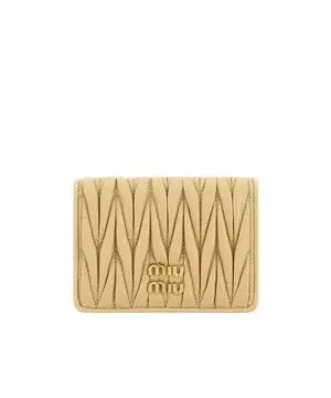 Miu Miu Matelassé Nappa Leather Card Holder