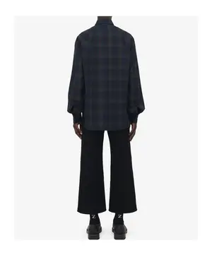 Alexander McQueen Tartan T-bar Harness Overshirt - Black/navy/green