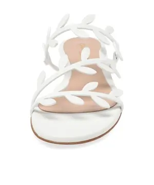 GIANVITO ROSSI Flavia Slip-on Sandals - White