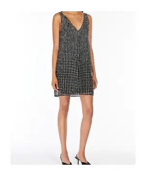Max Mara Sleeveless Organza And Sequins Short Dress