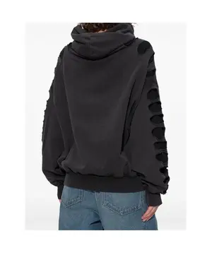 AVAVAV Distressed Cut-out Hoodie