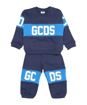 Gcds Long-sleeved Sports Suit With Logo Embellishment - Blue