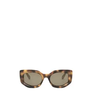 Celine Geometric Frame Sunglasses - Nude