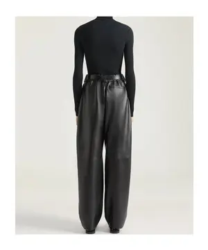 Givenchy Double Pleat Leather Pants