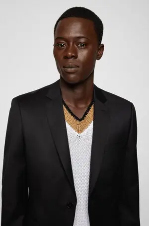 Hugo Boss Virgin-wool Single-breasted Blazer - Black