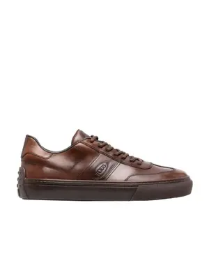 TOD'S Logo-debossed Round Toe Lace-up Sneakers