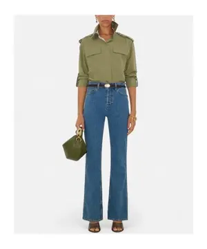 Burberry High Waist Bootcut Jeans