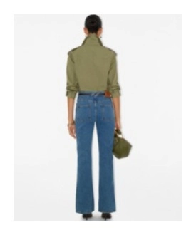 Burberry High Waist Bootcut Jeans