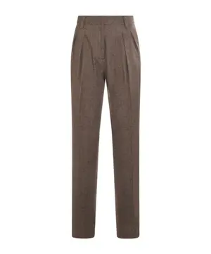 Antonelli Firenze Herringbone High Waist Trousers