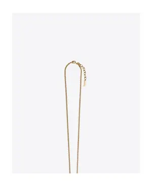 Saint Laurent Oversized Talisman Pendant Necklace - Yellow
