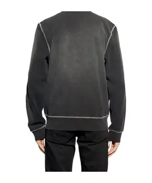 DIESEL® S-wafy-zip Faded Effect Sweatshirt
