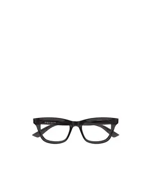 Alexander McQueen Square Frame Glasses - Black
