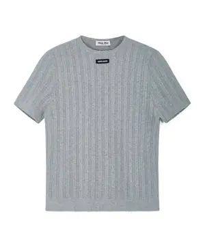 Miu Miu Openwork Cotton Knit Jumper