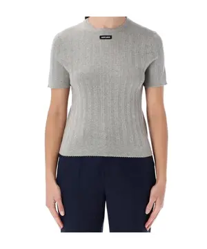Miu Miu Openwork Cotton Knit Jumper
