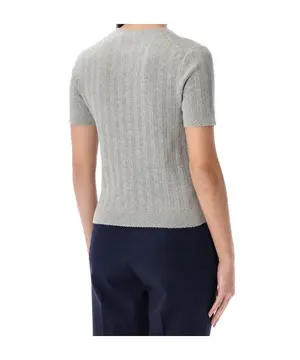 Miu Miu Openwork Cotton Knit Jumper