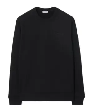 Burberry Logo Detailed Crewneck Sweatshirt - Black