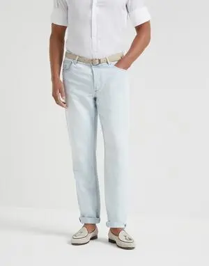 Brunello Cucinelli Straight Leg Jeans - White