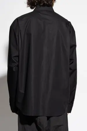 Balenciaga Bb Logo Embroidered Long-sleeved Shirt