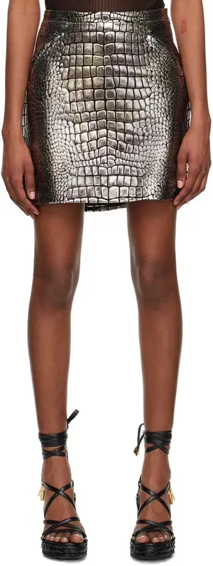 TOM FORD Patterned Mini Skirt