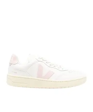 VEJA Logo Patch Lace-up Sneakers - White