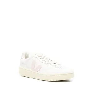 VEJA Logo Patch Lace-up Sneakers - White