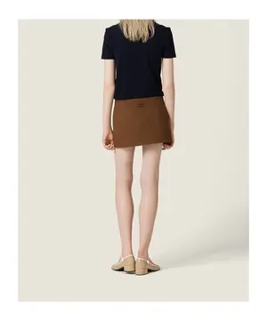 Miu Miu Short Sleeve Logo Top