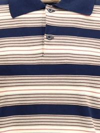 Prada Striped Short-sleeved Polo Shirt
