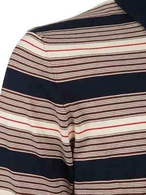 Prada Striped Short-sleeved Polo Shirt