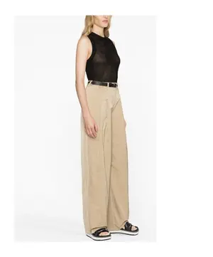 LOW CLASSIC High Neck Open-knit Tank Top - No