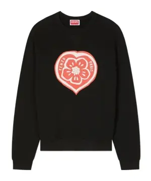 Kenzo Boke Heart Crewneck Sweatshirt - Black
