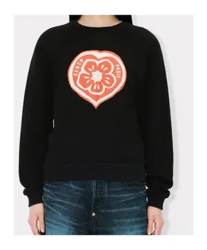 Kenzo Boke Heart Crewneck Sweatshirt - Black