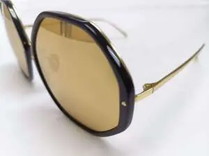 Linda Farrow Hexagonal Frame Sunglasses