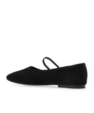 Tory Burch Suede Ballet Flats With Adjustable Ankle Strap